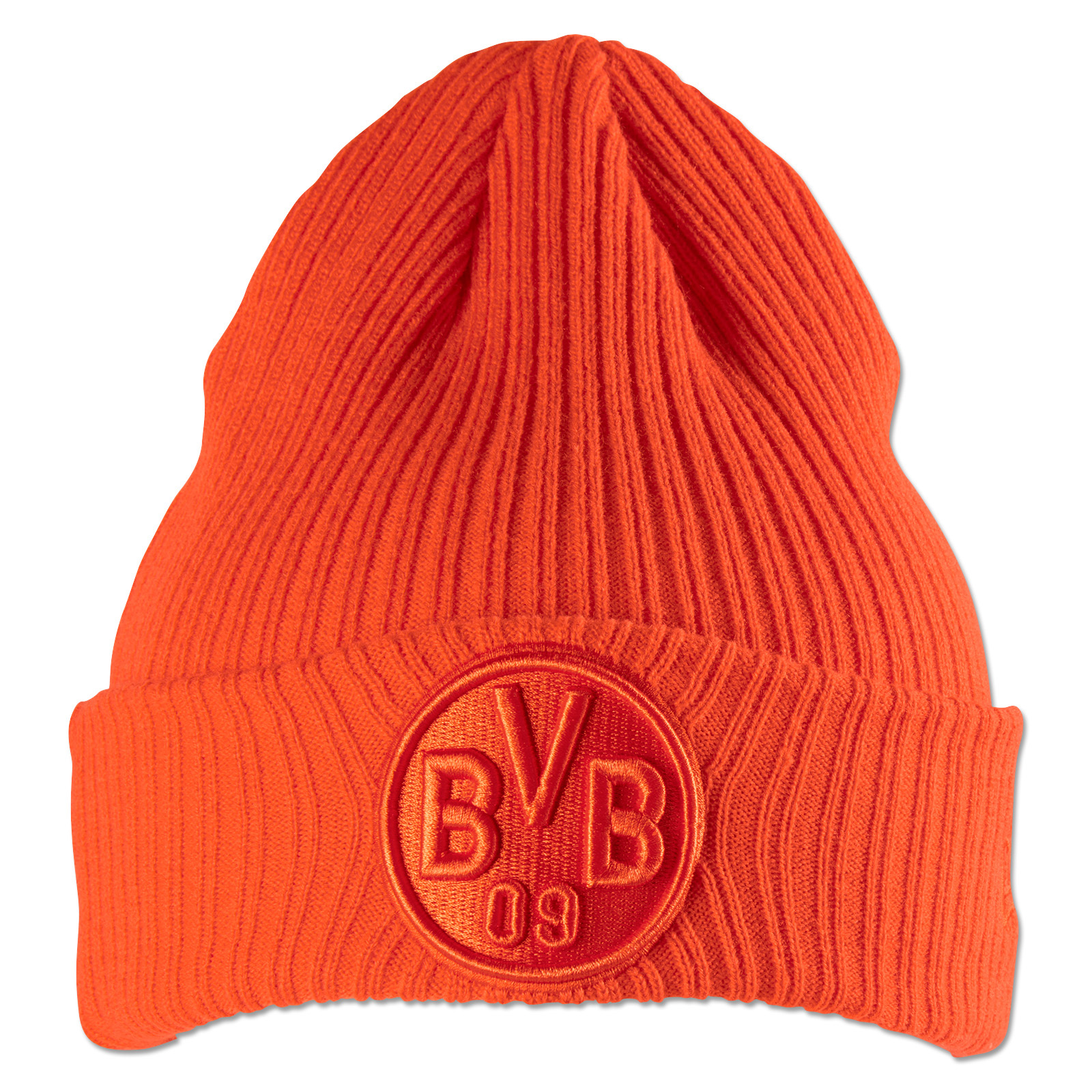 BVB Beanie New Era Logo orange - Official Borussia Dortmund Shop
